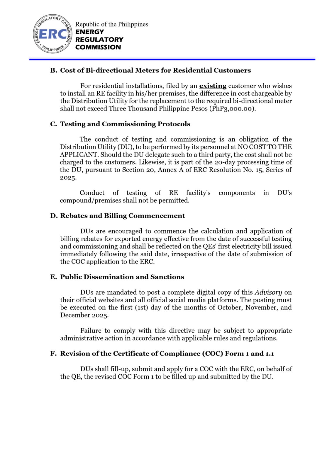 ERC Advisory Image